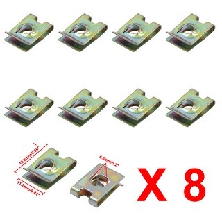 8pcs Metal Screw Fastener Bumper Trim Panel Fixing Rivets Clips ...