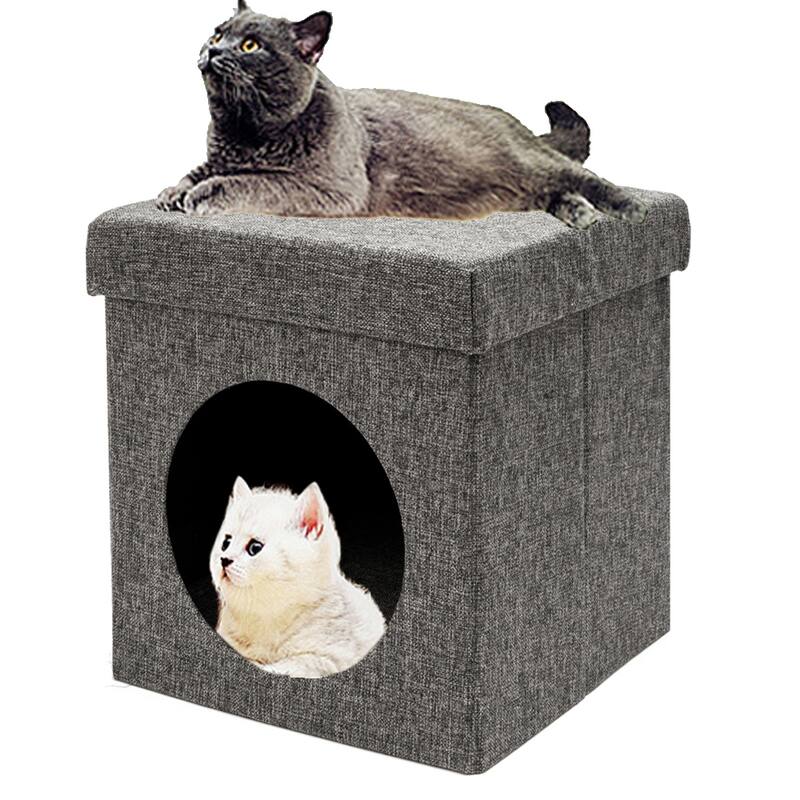 14" Folding Chair Cat Litter Cat Bed Cat House/Cat Condo - Overstock ...