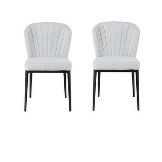 Wave Dining Chair (Set of 2) - 33"H (SH 19") x 17.5"W x 22.5"D - Bed ...