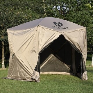 MCombo Gazebo Tent 60 Seconds Pop-Up Portable Hub Durable Screen Tent ...