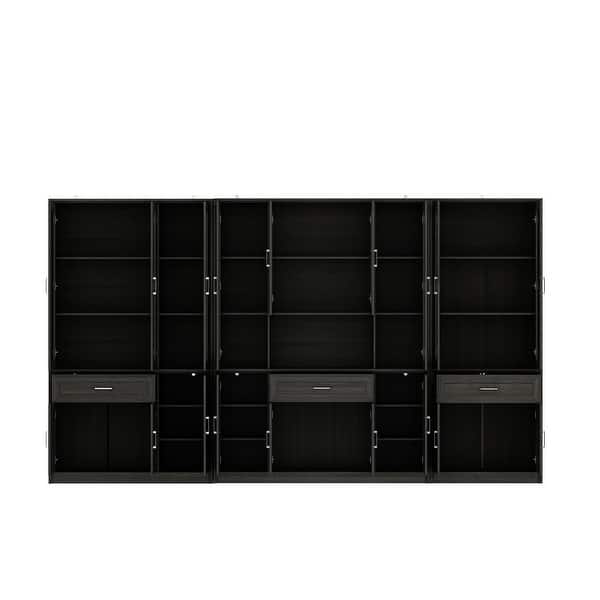 dark oak wall unit