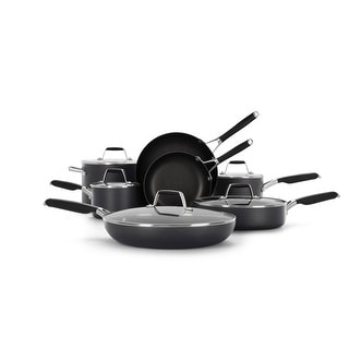 Select by Calphalon Hard-Anodized Nonstick Cookware, 12-Piece Pots and ...