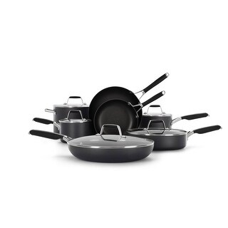 Select by Calphalon Hard-Anodized Nonstick Cookware, 12-Piece Pots and ...