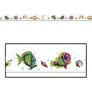 Pack of 144 Vibrant Tropical Sea Life Fish Bulletin Board Border Trim ...