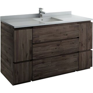 Fresca Formosa 59" Single Free Standing Wood Vanity Cabinet Only ...