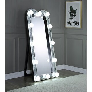 Artificial Diamond Featured Floor Mirror - Bed Bath & Beyond - 40286176