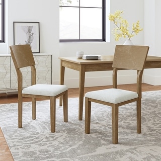 Sandra Rustic Farmhouse Design Solid Wood Dining Chair Set of 2 by ...