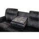 Harbor 82 Inch Sofa with Dual Power Recliners, Gray Faux Suede ...