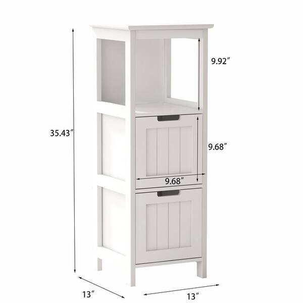 Bathroom Storage Small Floor Cabinet with 2 Drawers - Bed Bath & Beyond ...