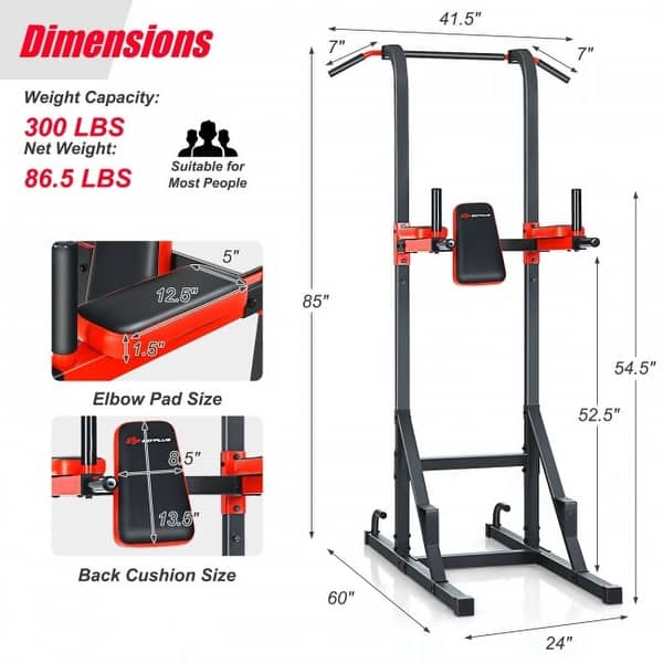 Multi-function Power Tower for Full-body Workout Strength Training - 60 ...
