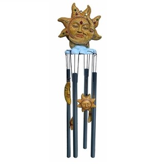 Q-Max 23" Long Celestial Round Top Wind Chime - Bed Bath & Beyond ...