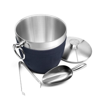 Fortune Candy Insulated Ice Bucket - Double Walled Stainless Steel Ice ...