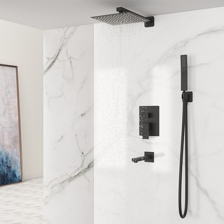 Wall Mount Shower System Shower Rainfall Head Handheld Shower Shower ...