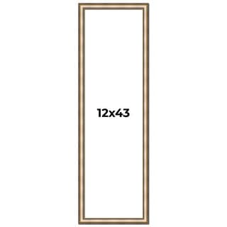 12x43 Frame Gold Solid Wood Shadow Box Width 1.5 Inches | Interior ...