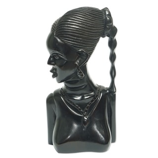 Novica Handmade Black Beauty Ebony Wood Sculpture - Bed Bath & Beyond ...