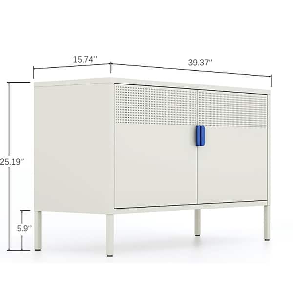 Free-Standing Ventilated Metal Storage Locker Cabinet - Bed Bath ...