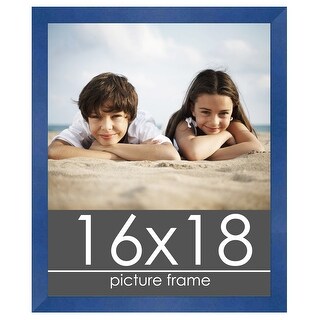 16x18 Contemporary Complete Wood Picture Frame with UV Acrylic, Foam ...