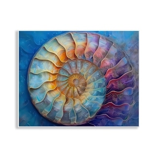 Stupell Maritime Nautilus Spiral Wall Plaque Art Design By Lena Owens ...
