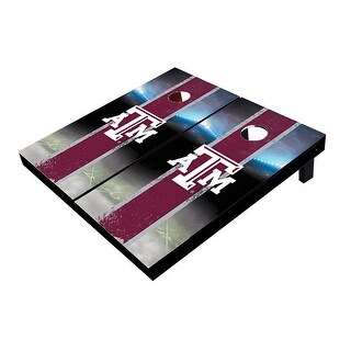 Texas A&M Aggies Field Long Strip Matching Maroon Themed Cornhole ...