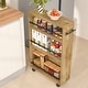 Slim Storage Cart, Rolling Narrow Kitchen Cart on Wheels - Bed Bath ...