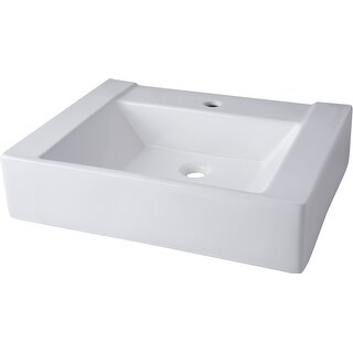 Mirabelle MIR24191A 24" Porcelain Console Bathroom Sink Only with 1 Pre ...