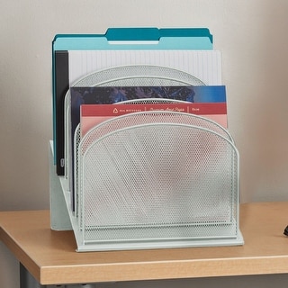 Onyx 8-Tier Desktop File Organizer, Upright Desk Storage - Bed Bath ...