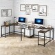 Double Computer Desk, Extra Long Two Person Desk for Office - Bed Bath ...