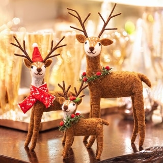 Karma Table Top Deer Felt Ornament Set - Bed Bath & Beyond - 39263063