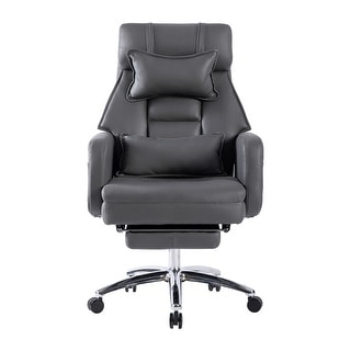 Office Chair Computer Chair with Hidden Footrest Swivel Chair - Bed ...