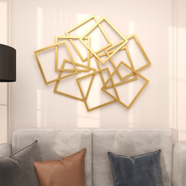 geometric square wall design