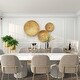 Gold Metal Large Metallic Disk Plate Home Wall Decor (Set of 3) - Bed ...