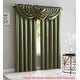 Bridget Crushed Satin Rod Pocket Panel and Waterfall Valance Window ...