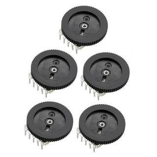 B103 16x2mm 10K Ohm Double Dial Taper Volume Wheel Potentiometer Black ...