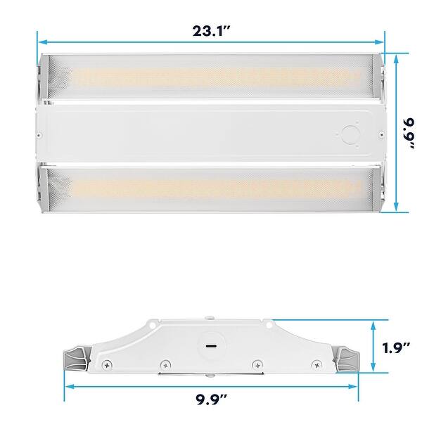 Luxrite 2FT Linear High Bay LED Shop Lights, 165/190/220W, Up to ...