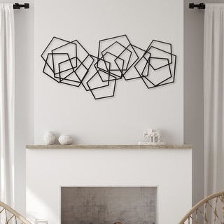 Astraga Multi Pentagon Metal Wall Art - Bed Bath & Beyond - 41421487
