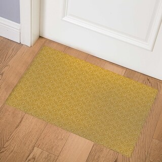 RIDGE YELLOW Doormat By Becky Bailey - Bed Bath & Beyond - 34797568