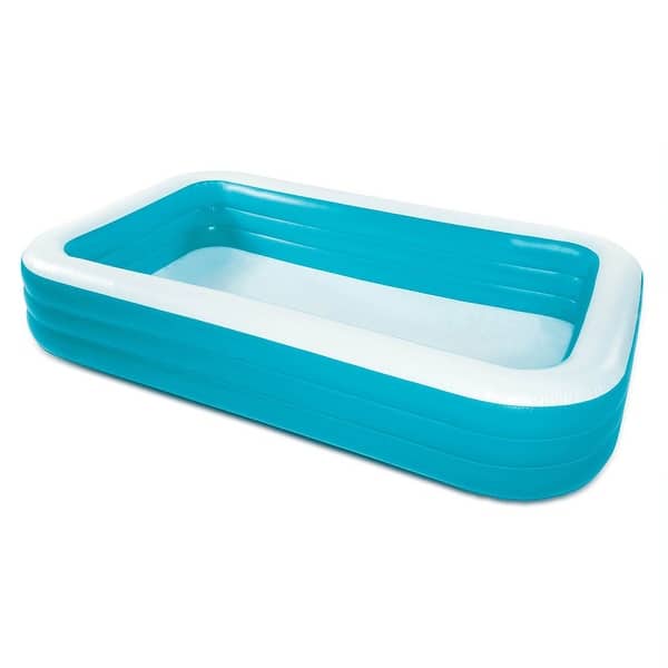 Summer Waves 10ft x 6ft x 22in Deluxe Inflatable Backyard Kiddie Splash ...