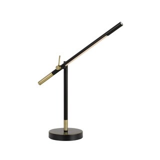 10W Integrated LED Dimmer Desk lamp with Adjustable Height, Black - Bed ...