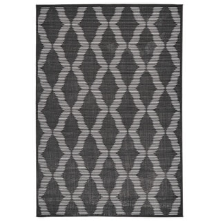 Alexander Geometric Diamonds Rug, Charcoal Gray, Accent Rug - Bed Bath ...
