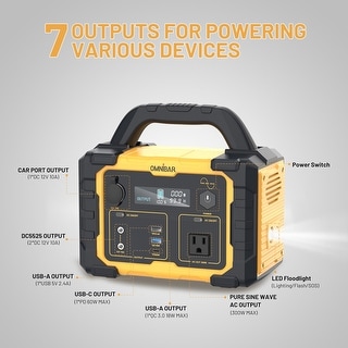 Portable Power Station Solar Generator with AC Outlet for Home Use ...