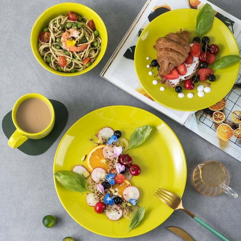 LOVECASA 16-Piece Porcelain Dinnerware Set (Service for 4) - Overstock ...