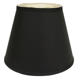 HomeRoots Black Shantung Silk Empire Lamp shade 18"W Bottom - 18 - Bed ...