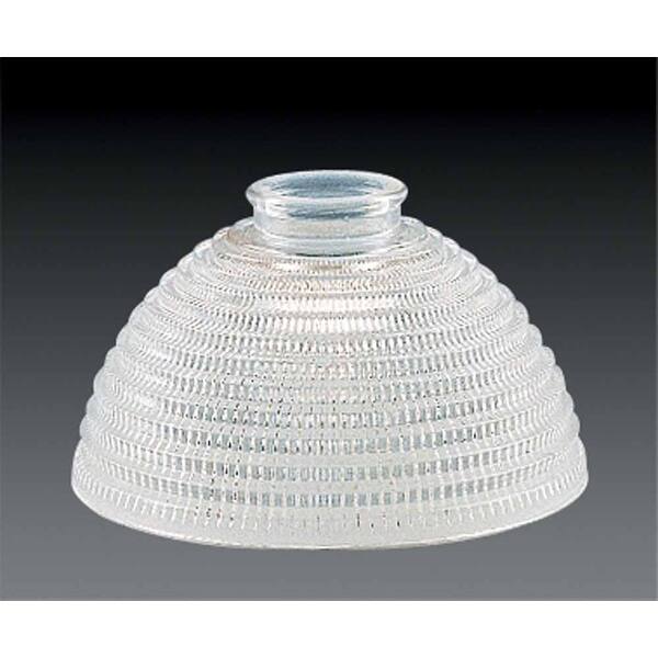 Volume Lighting GS-104 Glass Bath Room 4" Height Clear Ribbed Glass ...