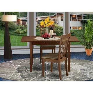East West Furniture Dining Set Contains a Rectangle Dining Room Table and Dining Chairs (Chair ...