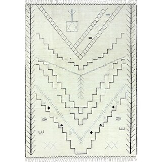 Shahbanu Rugs Ivory Ben Ourain Moroccan Berber Influence Design Natural ...