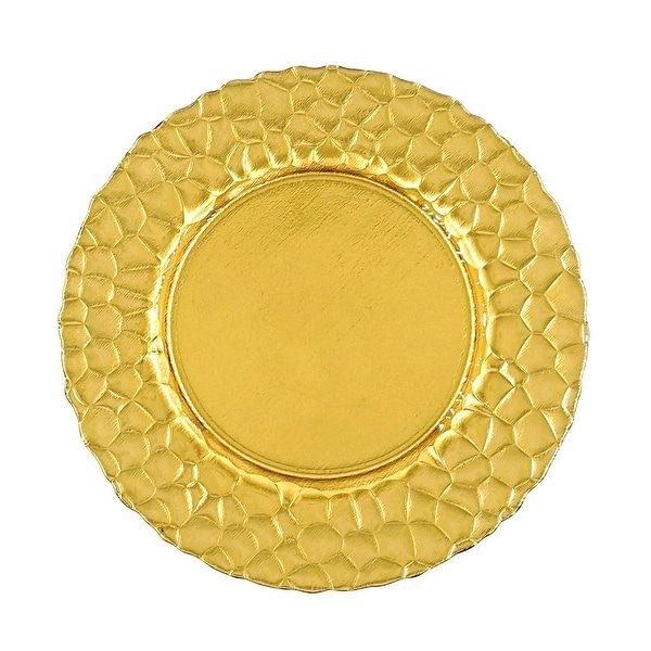 contessa silver/pearl charger plate 13"d - Bed Bath & Beyond - 20773715