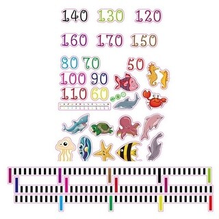 Cartoon Sea Animals Growth Height Children Kids Chart Pvc Wall Decal ...