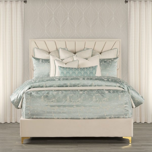 The Great Gatsby East Egg Patina Bed Cap Comforter Set with Sewn ...