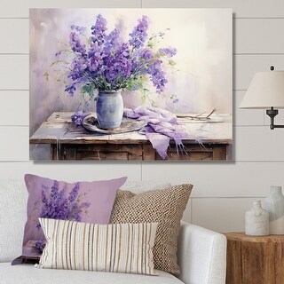 Designart "Violets Farmhouse Still Life " Violets Wall Art - On Sale ...