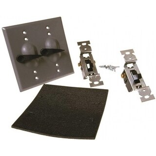Bell 5124-0 2 Gang Weatherproof Toggle Switch Cover Kit, 15 Amps, 125 ...